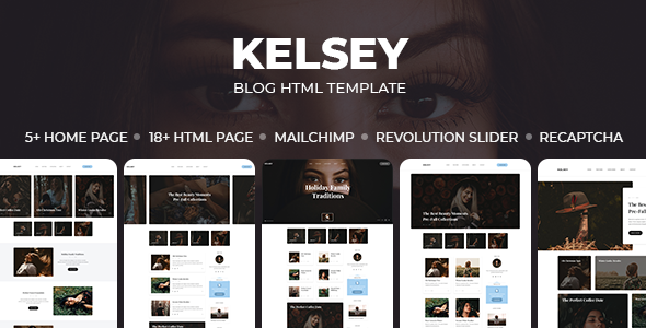 Kelsey - Creative Personal Blog HTML Template - DexignLab Blog